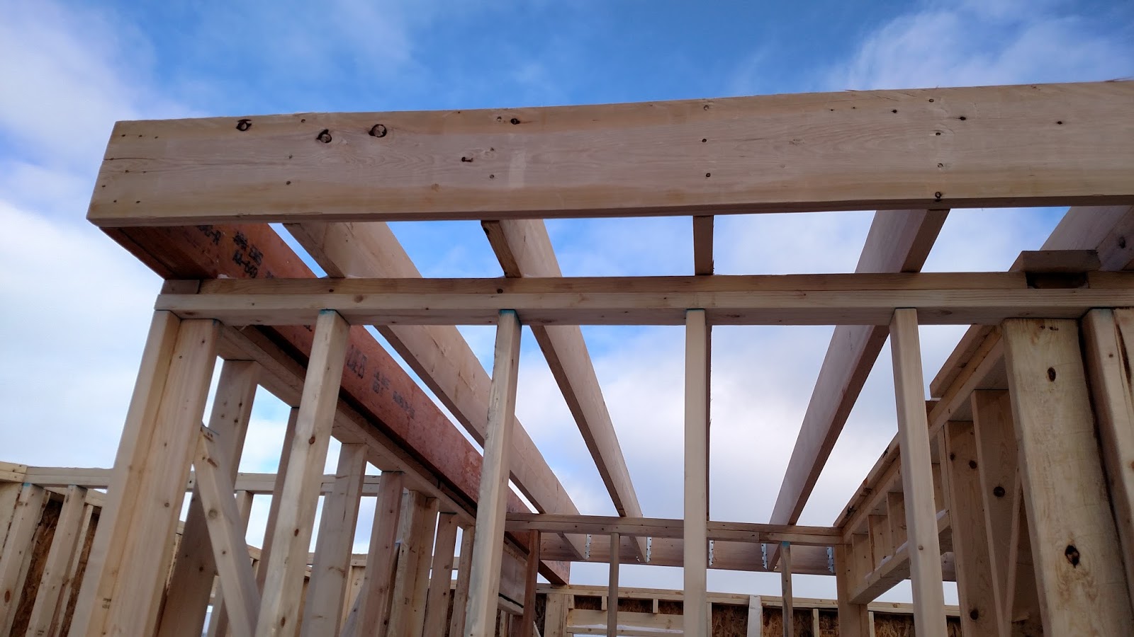 Linden Airport House: Second Floor Framing