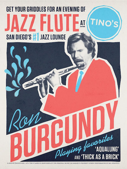 The Geeky Nerfherder: Cool Art: 'Ron Burgundy Jazz Flute At Tino's' by ...