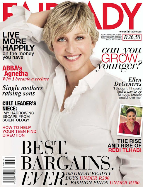 Ellen DeGeneres on Cover Magazine Photoshoot For Fairlady South Africa ...