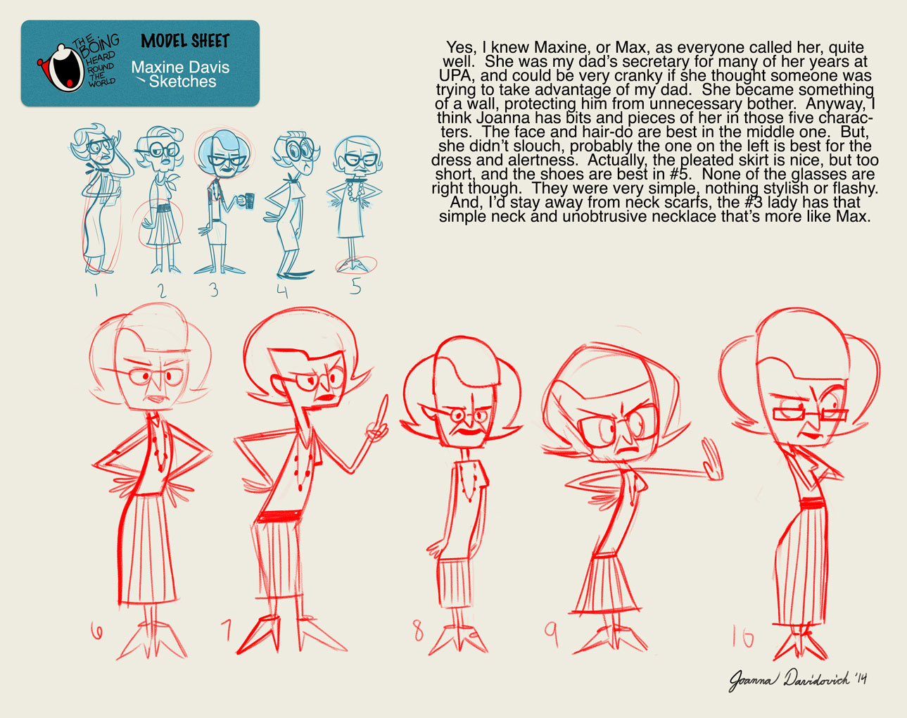 Joanna Davidovich's Art & Animation Blog: UPA Doc: More Maxine