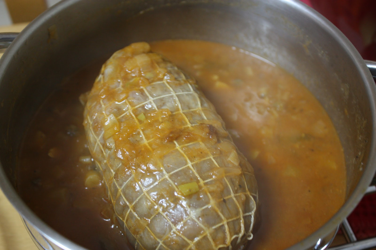 Ensaios culinarios: Roti de peru estufado