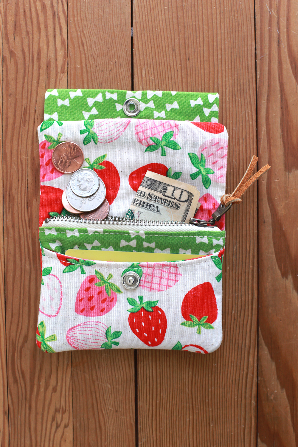 In Color Order: Strawberry Minimalist Wallet