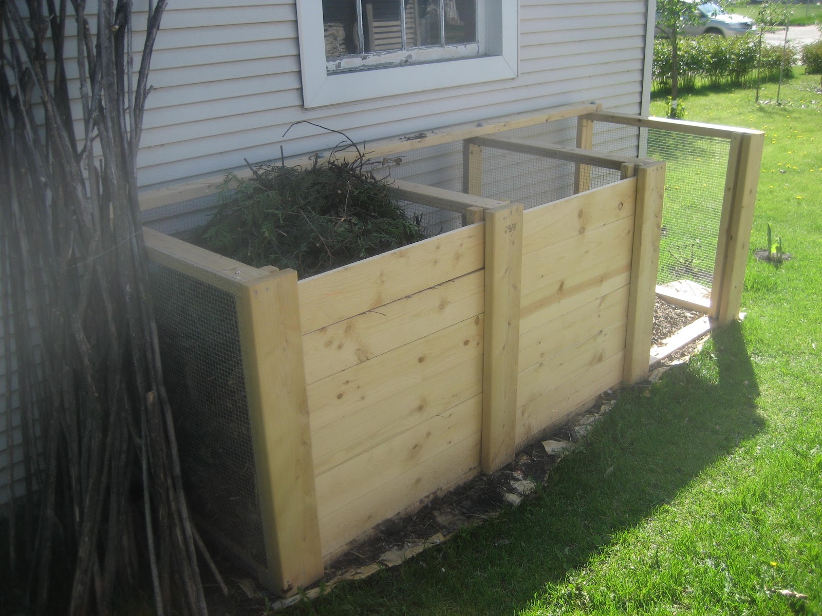 Deaf Dogs and Benevolent Gnomes: Hand Built 3-Bin Compost System