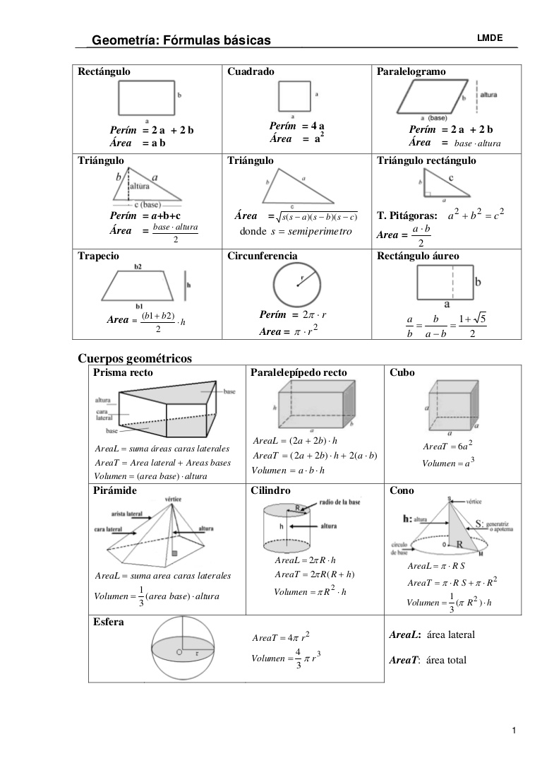 geometria plana formulas - wood scribd braxin