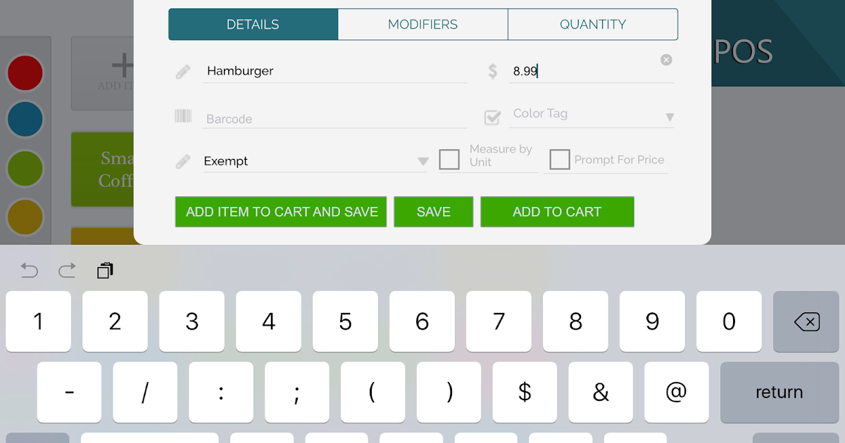 Datio POS News and How-To Posts | Blog: Item modifiers, what they are ...