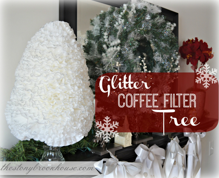 Glitter Coffee Filter Christmas Trees | The Stonybrook House
