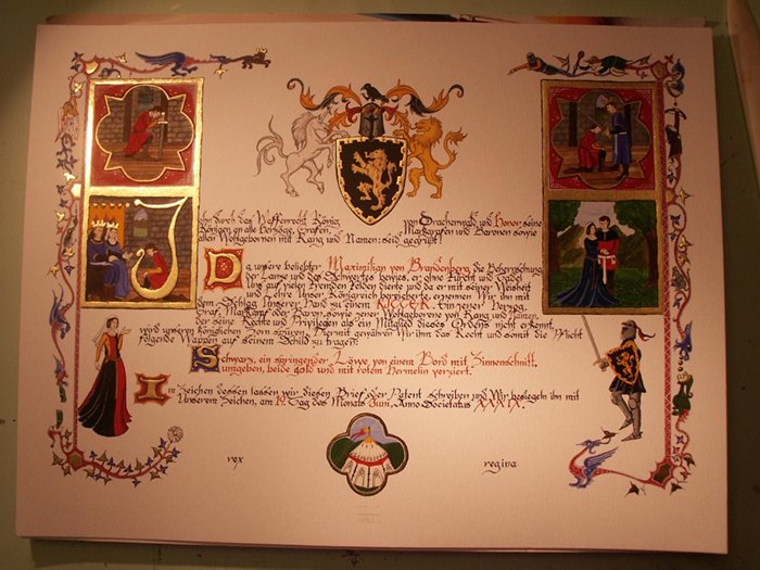 Dark Side Scribe: A knight's Tale- Max's scroll