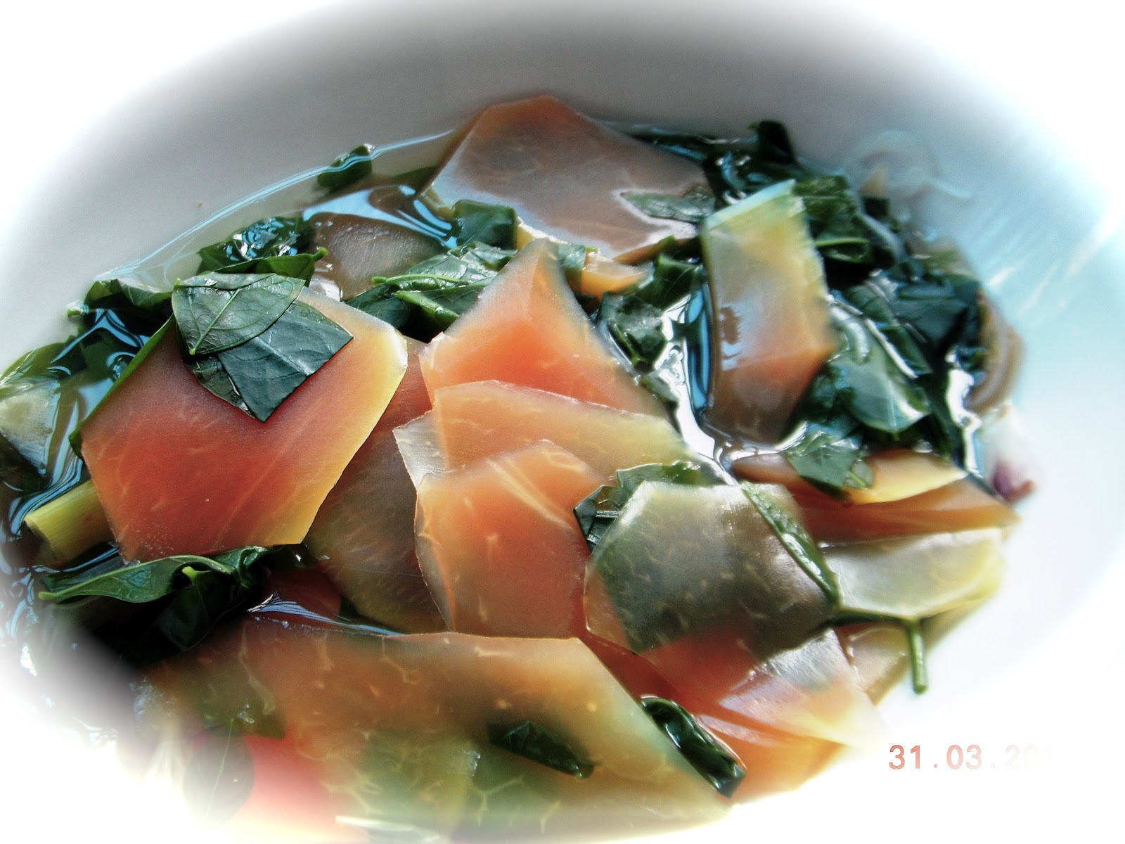 ICookUMakan: Sayur Pucuk Manis & Betik Muda