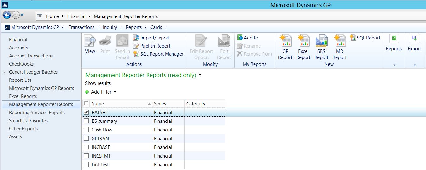 Redbeard S Blog Dynamics Gp 2015 Management Reporter Integration Features