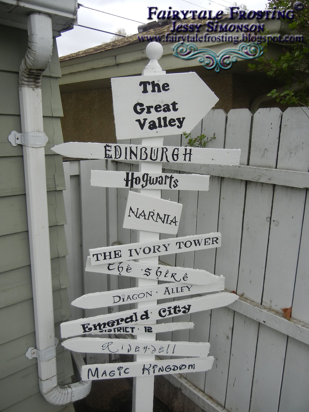 Fairytale Frosting: Fairytale Direction Sign