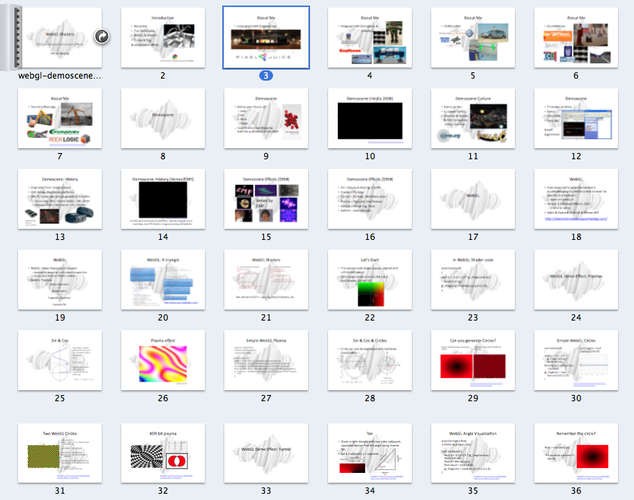 Adrian Boeing: Blog: Slides on the Demoscene and WebGL demo effects