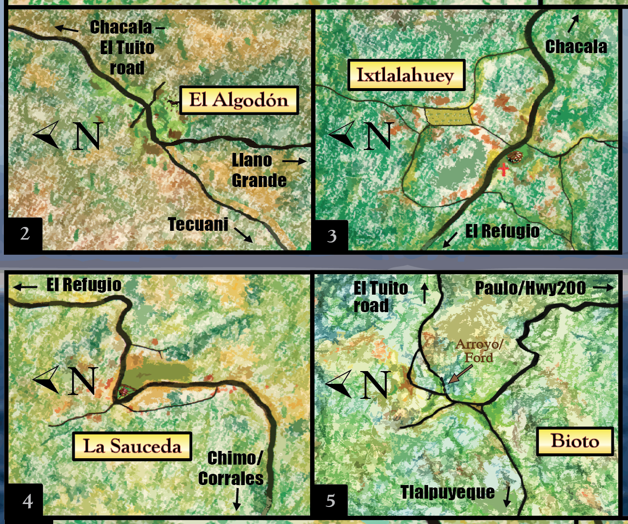 Mapa Jeff Cartography: Cabo Corrientes Road Map