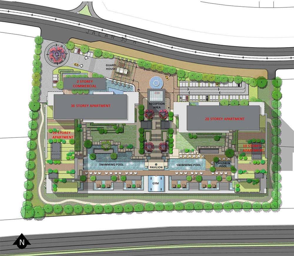 Iskandar Residences, Medini: Master Plan & Site Plan