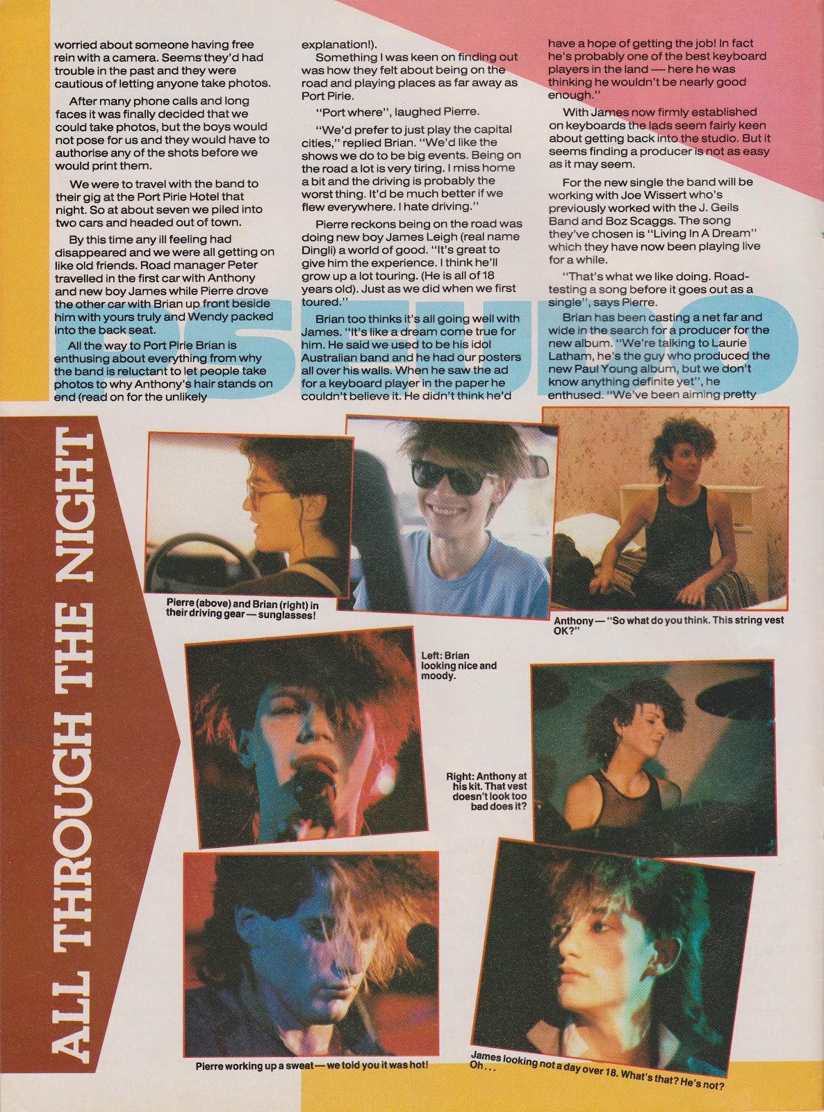 80s Dreamer: Pseudo Echo - Smash Hits article from 1985