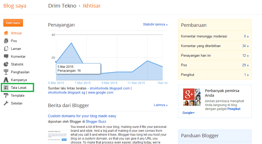 Cara Menambahkan Widget Di Blog - Ngeblog Berbagi