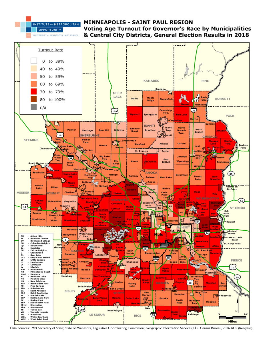 Institute on Metropolitan Opportunity: Turnout in the 2018 Minnesota ...