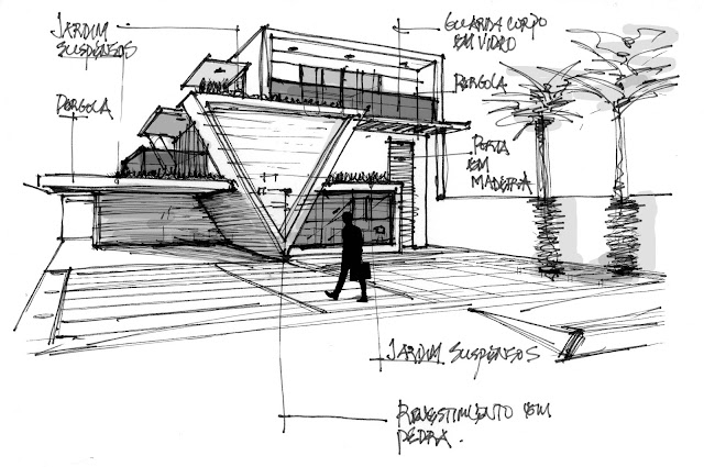 JKR Arquitetura e Urbanismo: Croquis Arquitetônicos