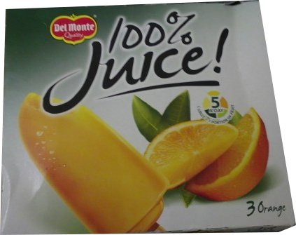 Diets and Calories: Del Monte 100% Juice Ice Lollies