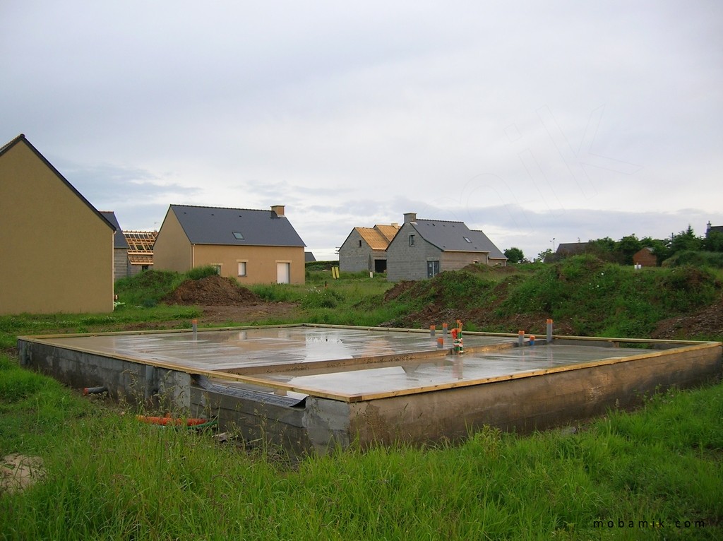 Lisse basse de l'ossature bois