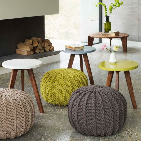 MI RINCÓN DE SUEÑOS: DECORANDO CON PUFFS