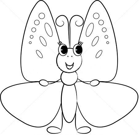 Planse de colorat si fise pentru copii: FLUTURI - PLANSE de colorat cu ...