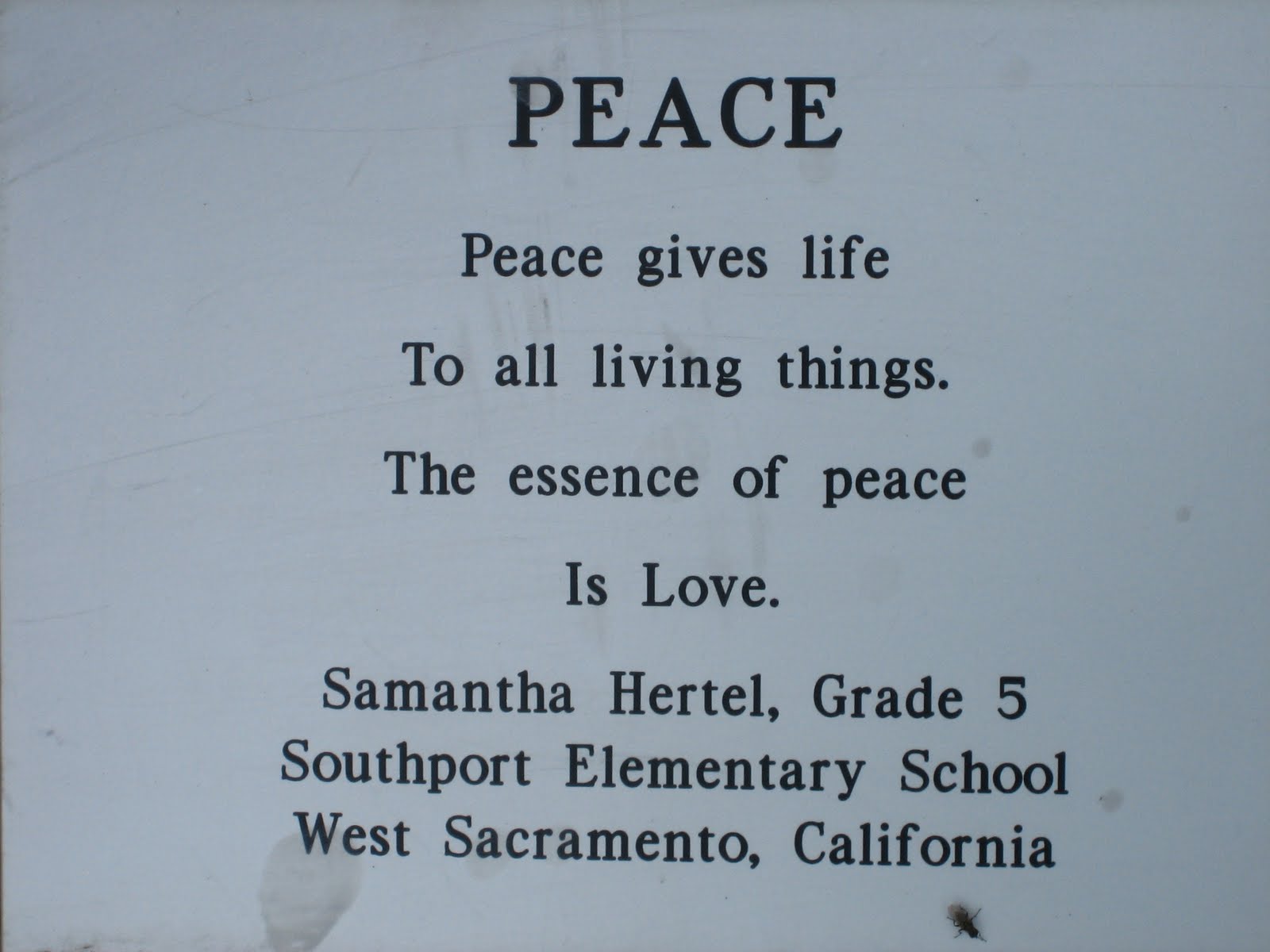 The Meaning Of: Characteristics of Peace