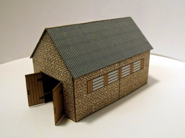 N Gauge Model Making: 4 N Gauge Model Card Farm Building Plans