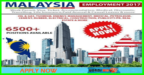Latest job Vacancies at Malaysia – Apply Now