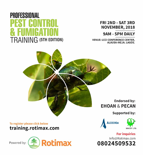 Internationally accredited fumigation and pest control training