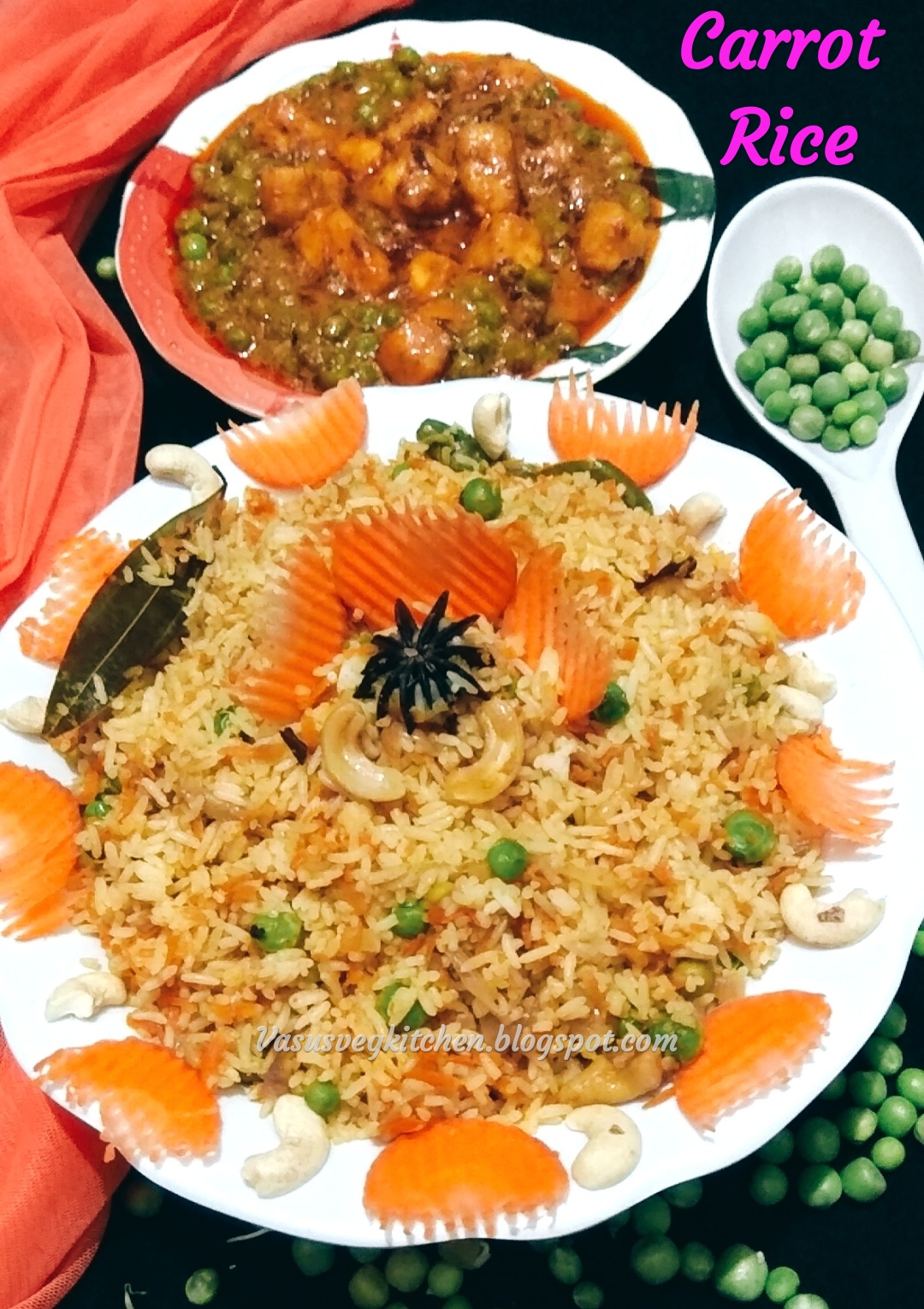 Vasusvegkitchen: Carrot Rice, Simple and healthy Carrot Rice, One pot ...