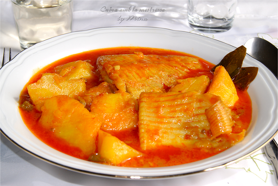 Cocina con Mina: Guiso de raya con patatas