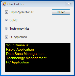 Checked box in C# « MIT Tutorials