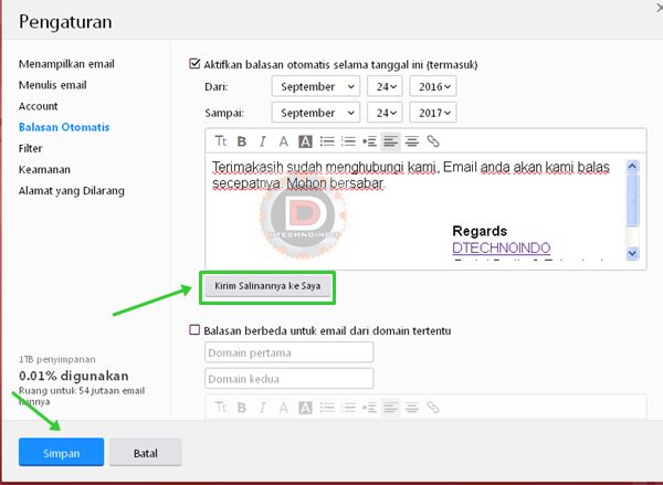 Cara Terbaru Membuat Email Balasan Otomatis di Yahoo | DTECHNOINDO