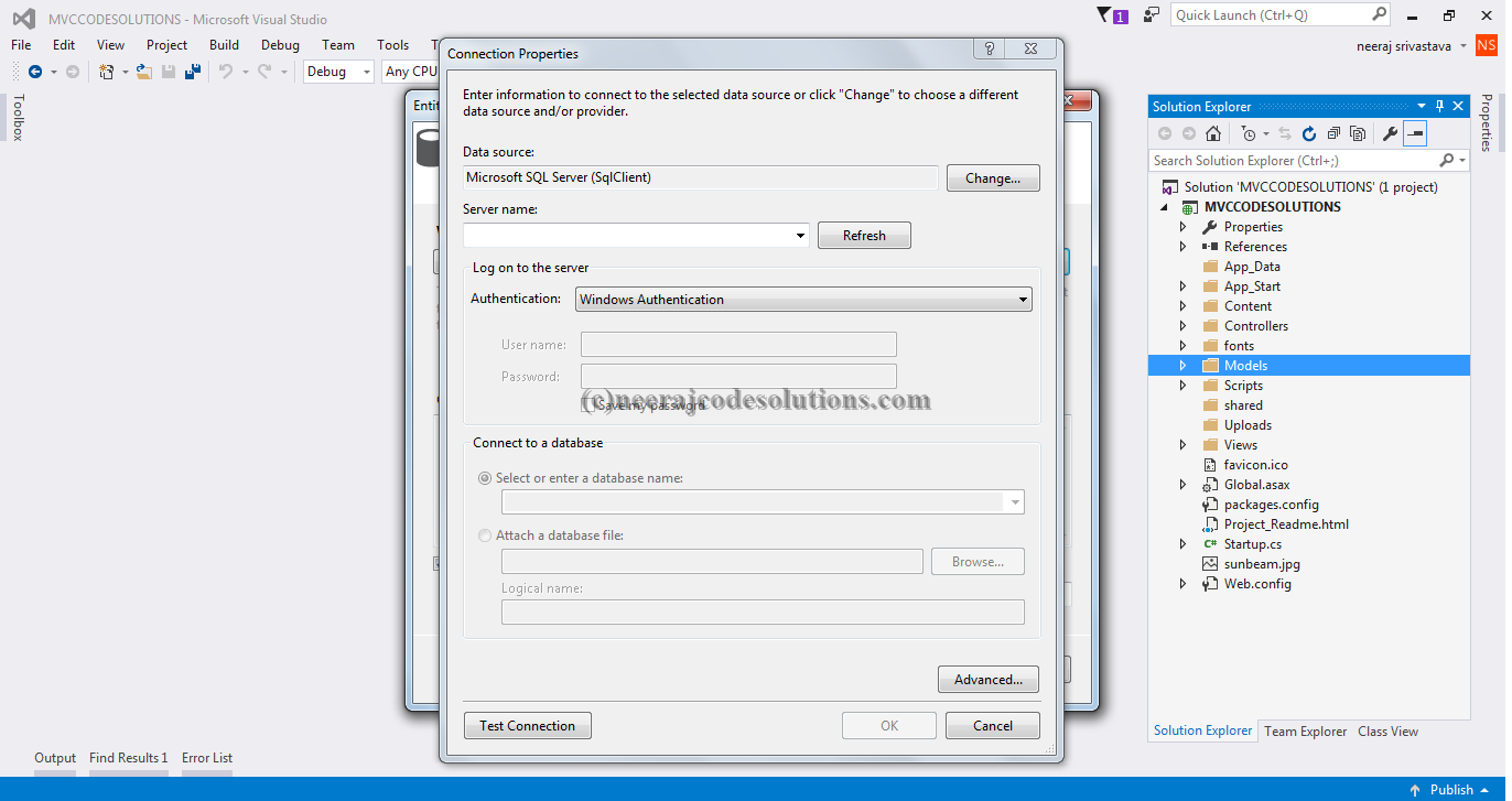 How To Display Database Values In Table In Mvc Using Entity Framework Neeraj Code Solutions