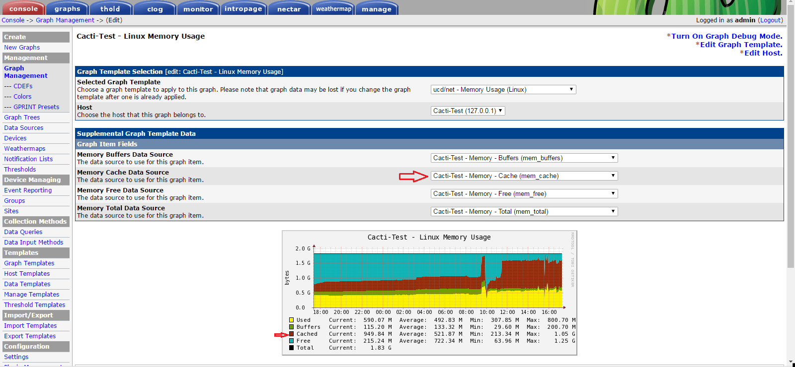 xrcd2 網路小頑童: SPLUNK SNMP DATA WITH CACTI MIRAGE 試作