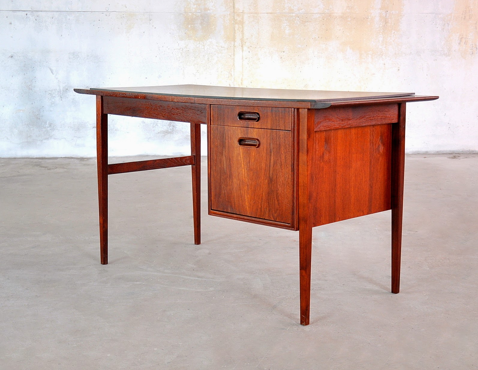 SELECT MODERN: Danish Modern Teak & Slate Desk