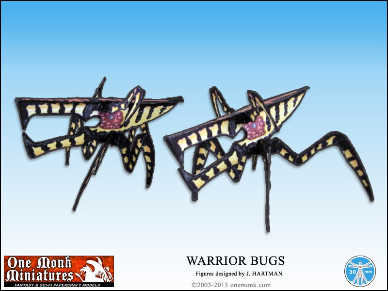 One Monk Miniatures: Warrior Bugs!