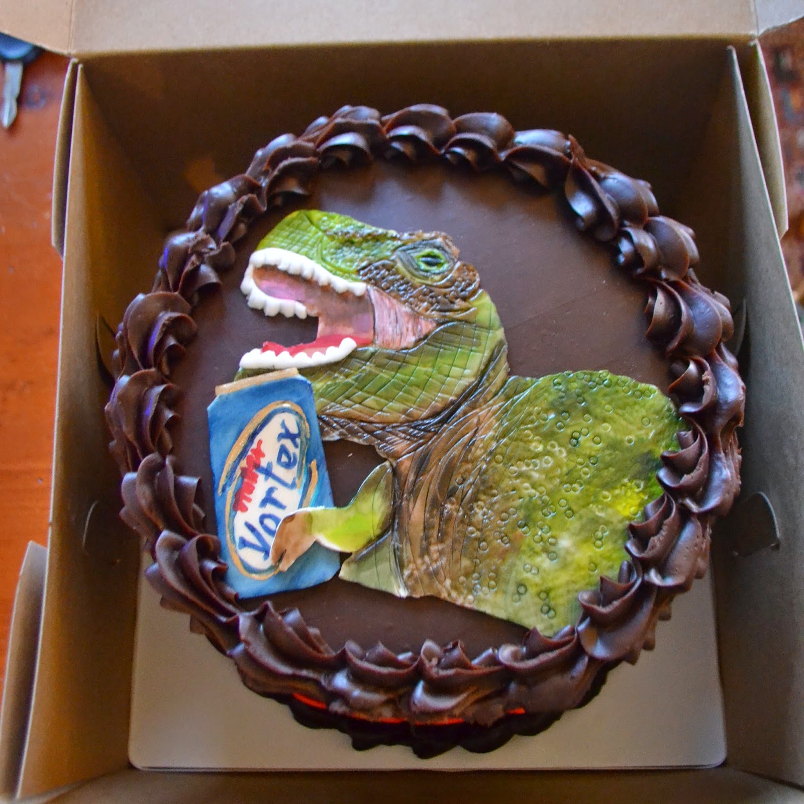 Aloha Yinz Mangia: T Rex Cake - Happy 30th Bryce!