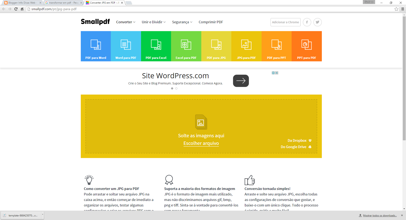 Como criar arquivos PDF, sem utilizar nenhum programa | Info Dicas Web