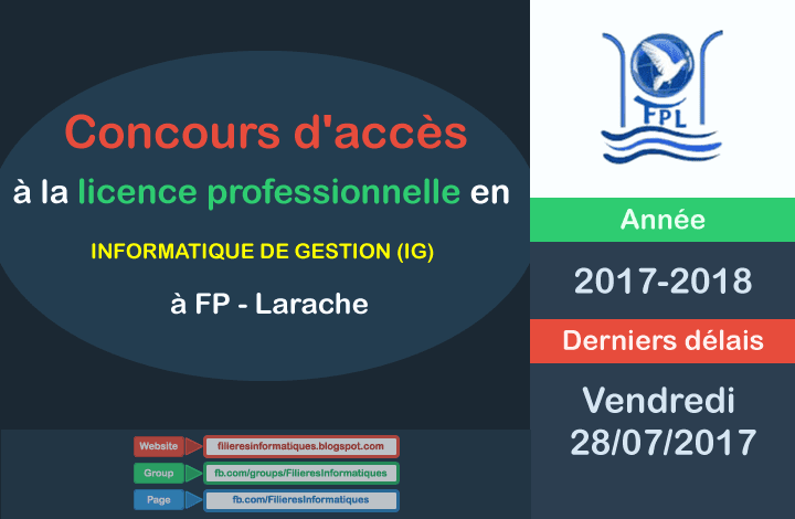 Licence Professionnelle en Informatique de Gestion (IG) – Fp Larache ...