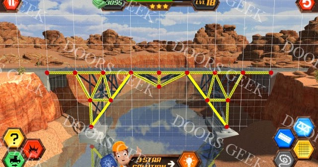 Bridge Construction Simulator [Medium] Level 18 ~ Doors Geek