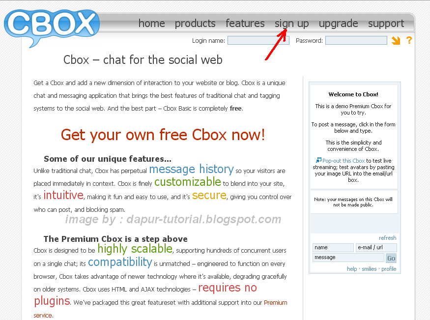 Cara menambahkan chatbox pada halaman Blog