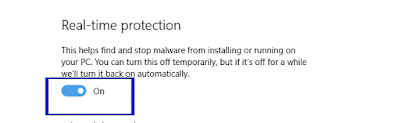 Logeshwaran.org: Real time protection in Windows defender : How to turn ...