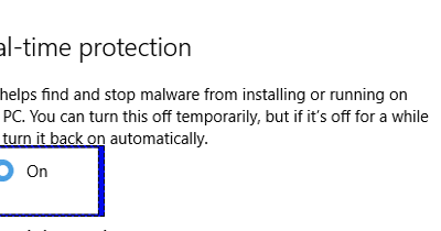 Logeshwaran.org: Real time protection in Windows defender : How to turn ...