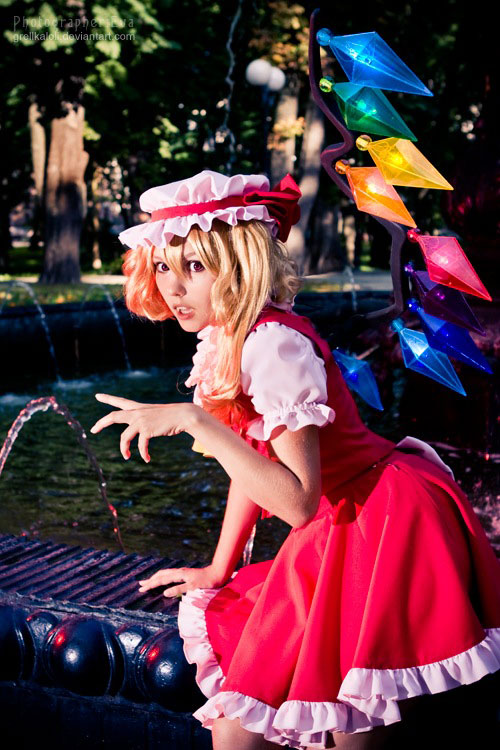 Final Fantasy Cosplay Costumes: Cute Touhou Flandre Scarlet Cosplay
