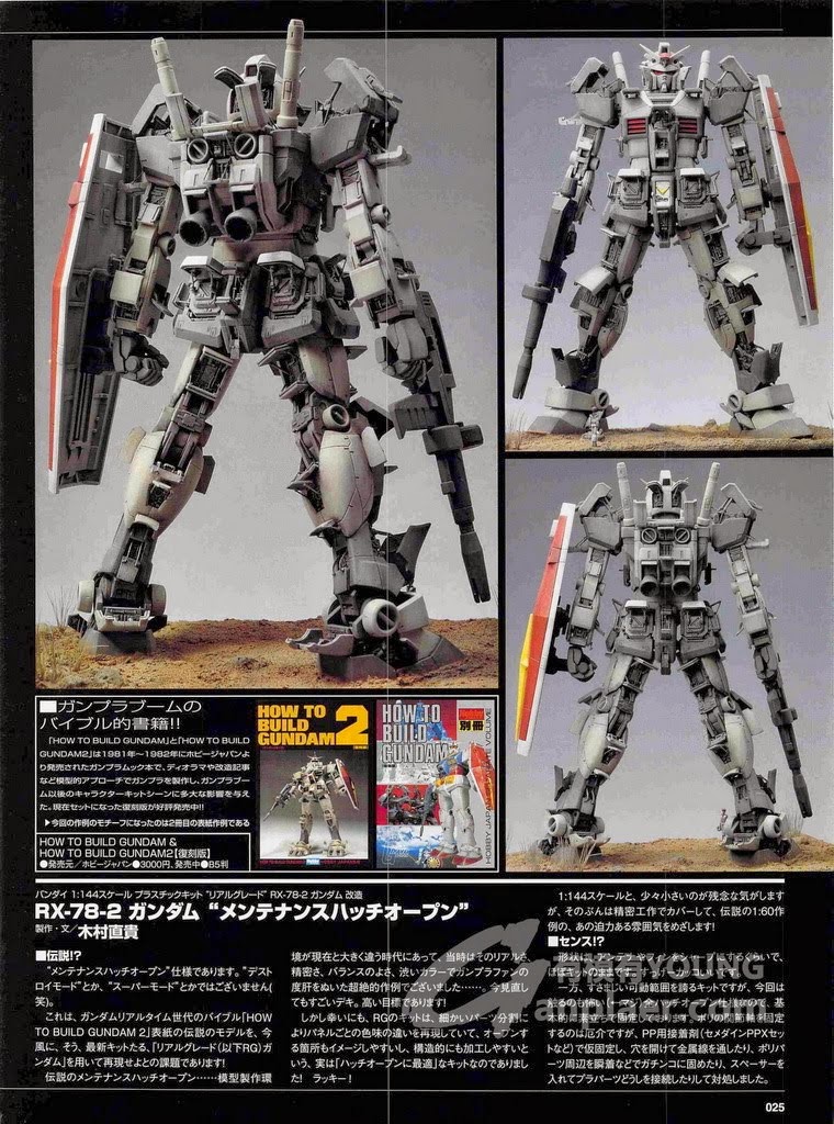 RG 1/144 RX-78-2 Gundm Open Hatch - Custom Build