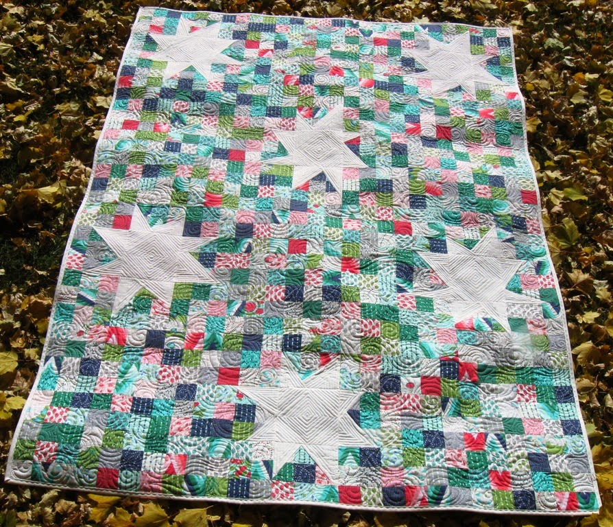 Happy Quilting: Blogger's Quilt Festival : Lucky Stars
