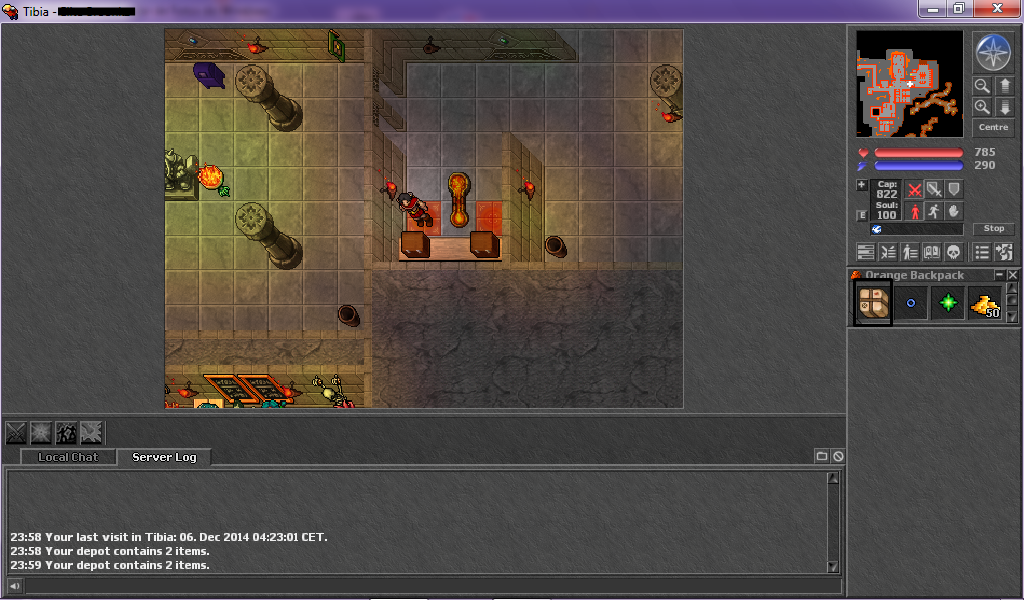 Tibia Dicas: Treinando Nos Dwarf ( Torre ) Kazordoon.