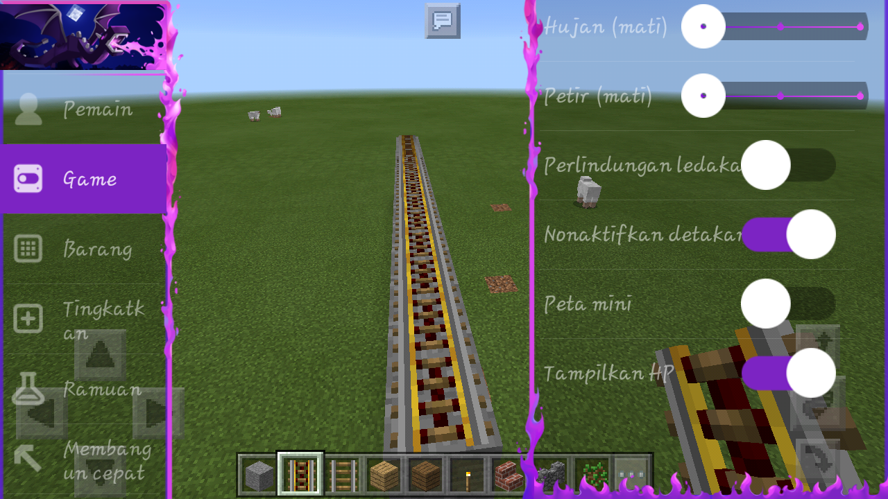 Cara membuat rel kereta melayang di Minecraft PE: Cara Membuat rel ...