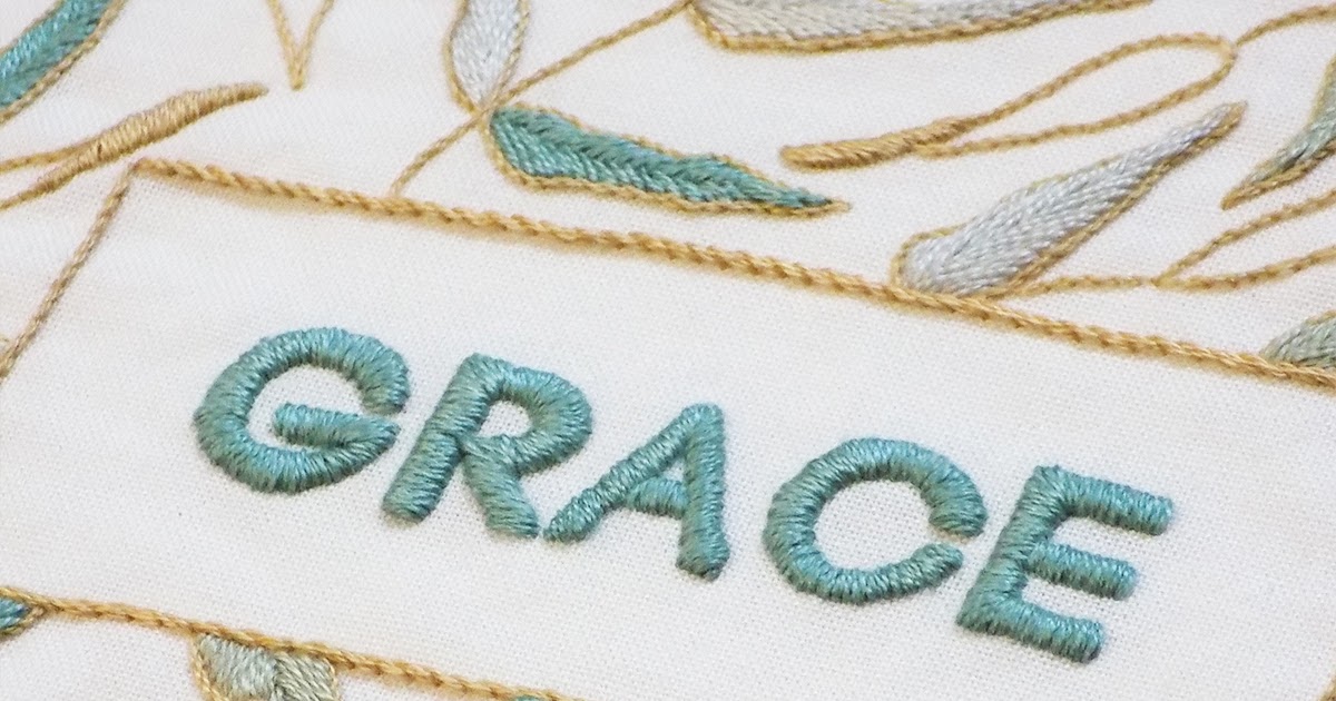 "Grace": new embroidery pattern - Stitch Floral